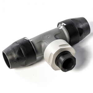 NPT Threaded Reducing Tee - Aluminum Threaded Reducing Tee